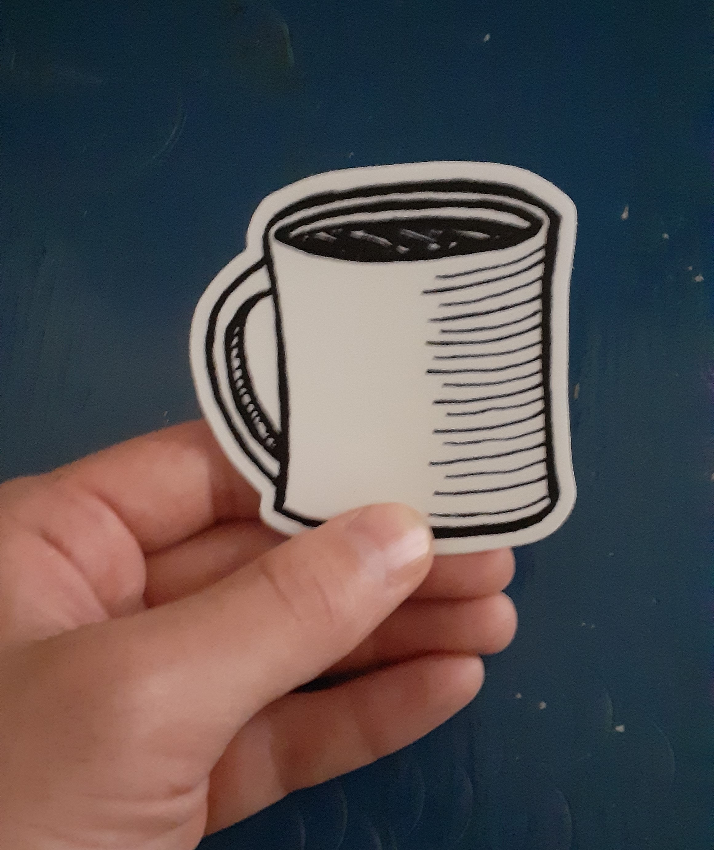 Coffee Mug Stickers for Sale! | The Slim James